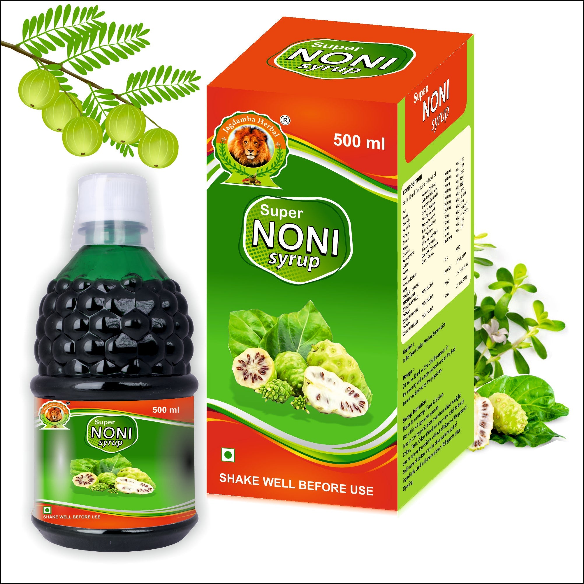 Noni Syrup - Powerful Antioxidant & Wellness Booster for Immunity, sug ...